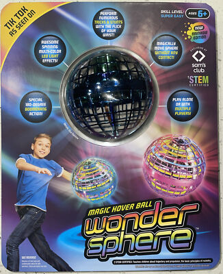 WONDER SPHERE MAGIC HOVER BALL NEW BLUE RAINBOW EDITION SAM’S EXCLUSIVE ...