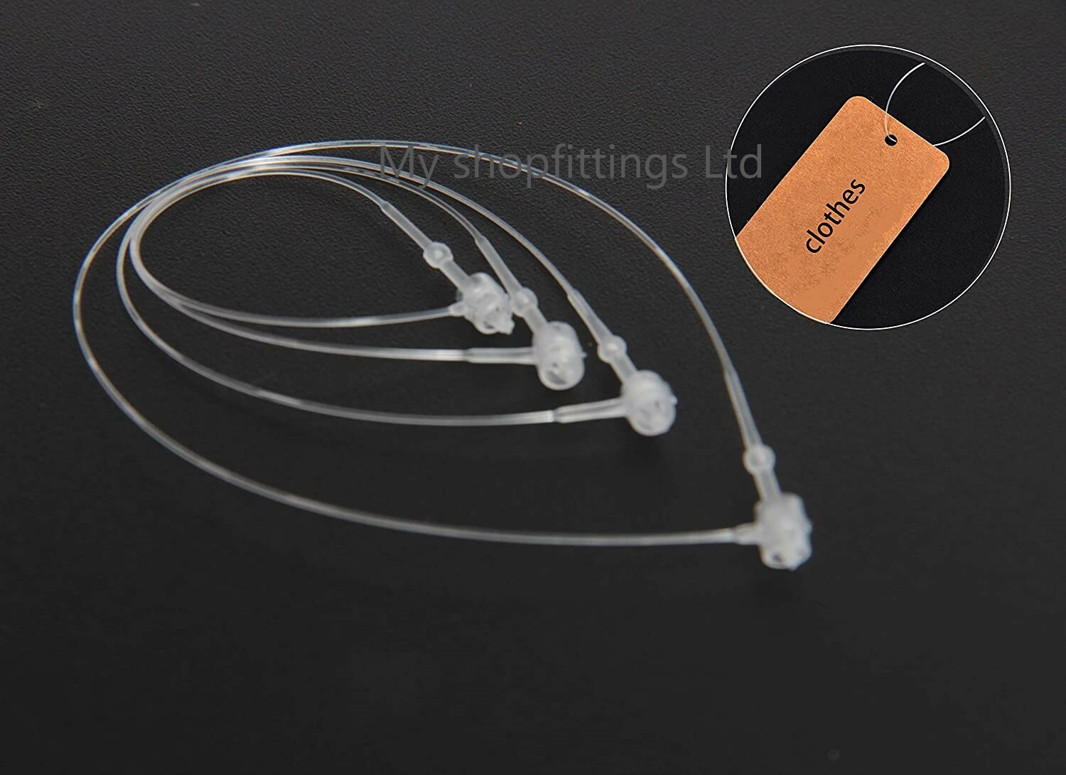 Secur-a-tach Security Loop Lock Snap Plastic Tag Fastener Tie Pin 3", 5 ...