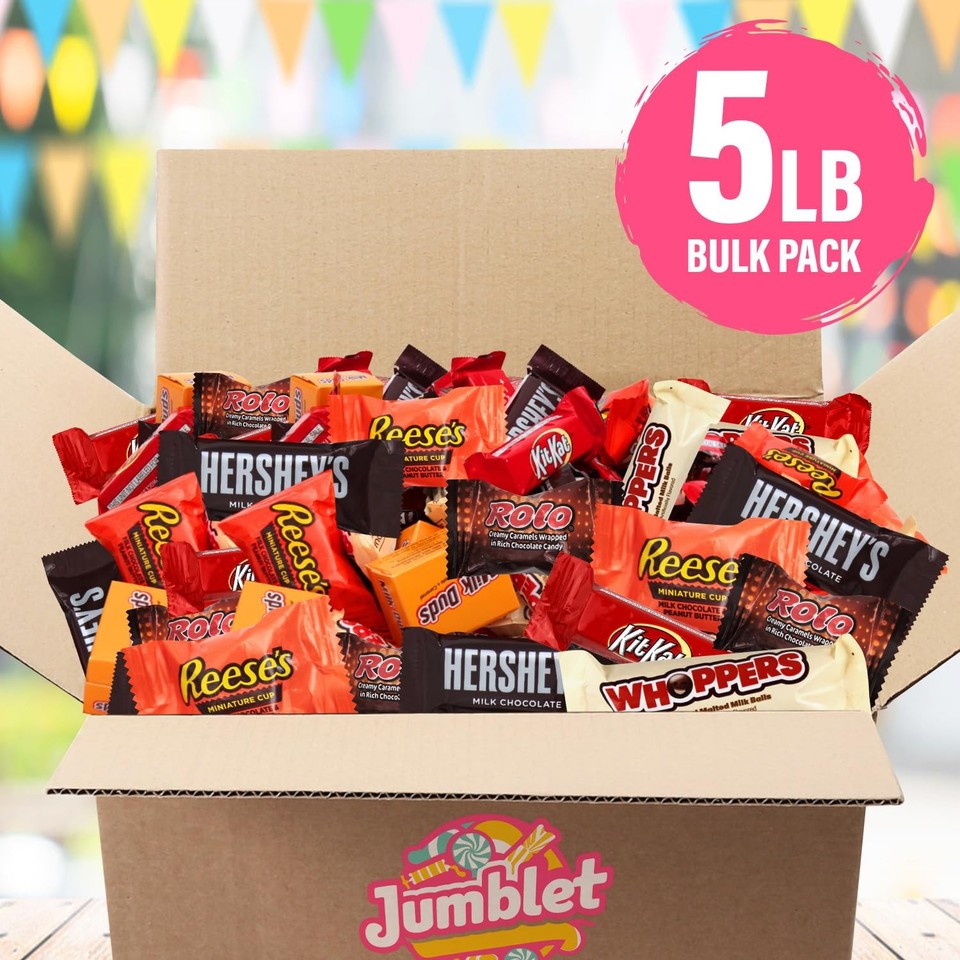 Chocolate Assorted Bulk Candy Variety Pack 5lb | Mini Chocolate Bars ...