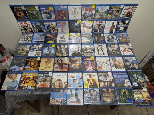 Blu Ray SEALED Big Lot of 60 Movies BRAND NEW Comedy Horror Action ...