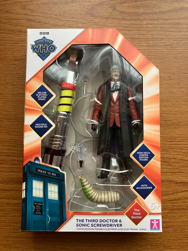 Doctor Dr Who The Third Doctor & Sonic Screwdriver. New Sealed. vortex ...