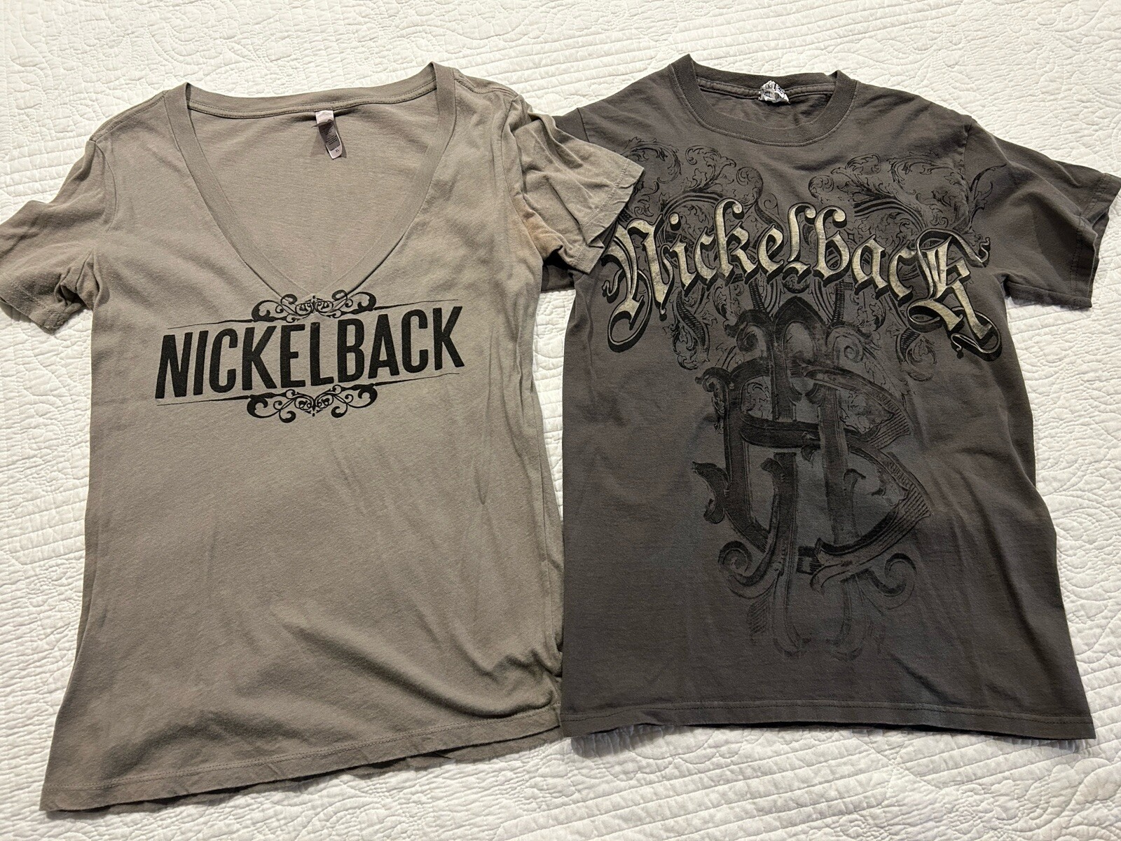 Nickelback Lot of 2 Concert T Shirts Women & Mens See Photos For ...