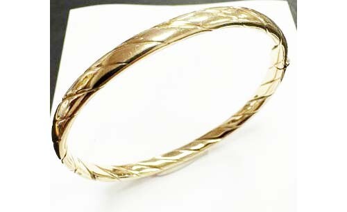 9ct. Gold Ladies Twist Bangle | eBay UK