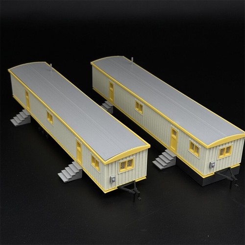 Creative 1/87 HO Scale Office Trailer Model Plastic Assembly Building ...