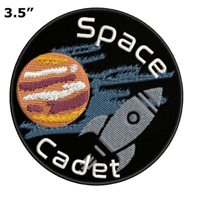 SPACE ASTRONAUT JUPITER Embroidered Patch Iron-On / Sew-On Motif ...