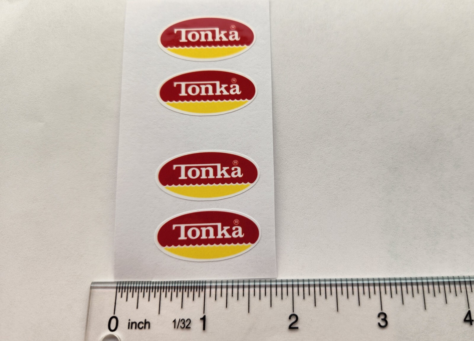 Tonka Logo Sticker 1974 To 1975 Vintage Oval Vinyl Decals Regular Tonka ...