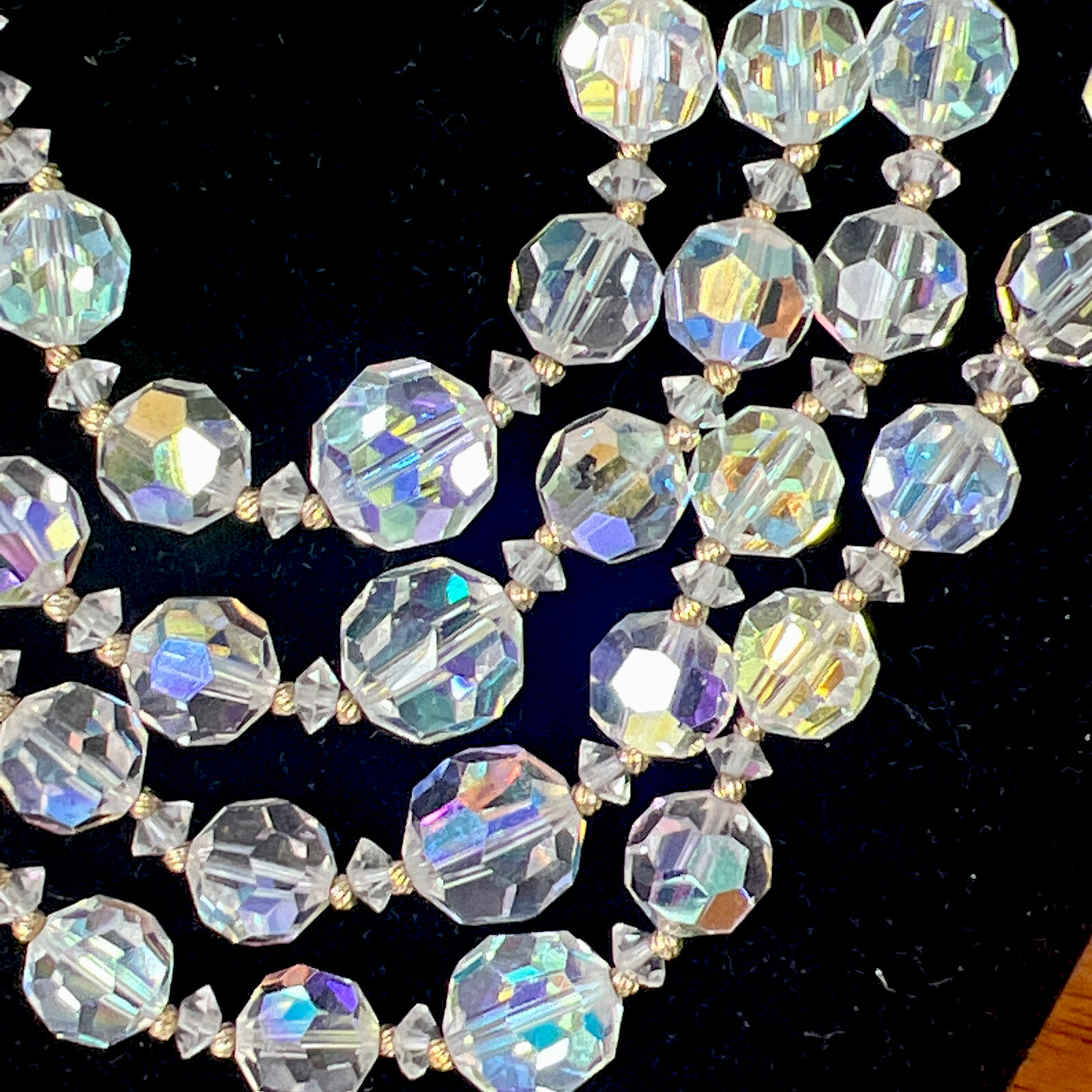 Vintage Vendome AB Rhinestone Necklace - Gem