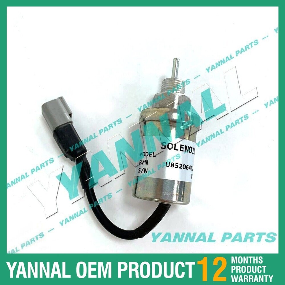 Fuel Shutoff Stop Solenoid U85206452 185206452 fit for Perkins 403D-15 ...