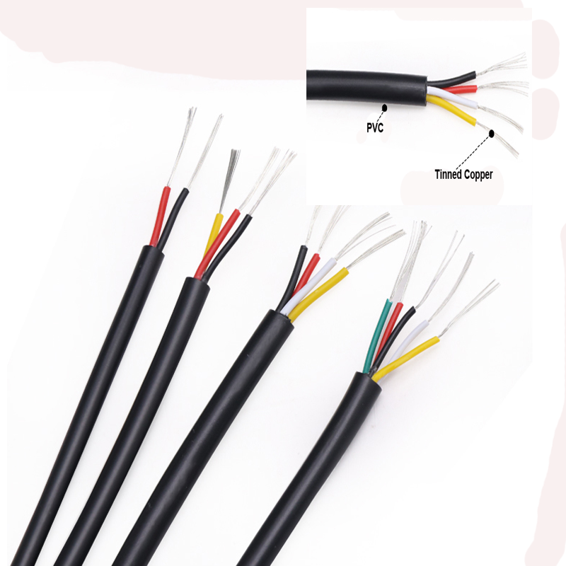 Black Wire Cable Multiple Conductor Cable UL2464 - 20AWG / 2 3 4 5 6 8 ...