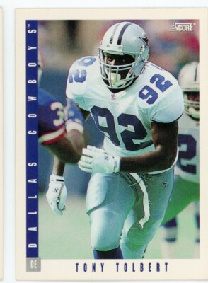 1993 Score Football Card #127 Tony Tolbert | eBay