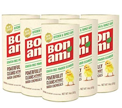 Bon Ami Powder Cleanser 14 Ounce Pack of 6 Non Scratch Cleaning Agent ...