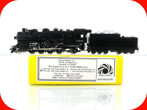 HO Scale Brass ***SANTA FE*** 2-8-2 3160/4000 Class Locomotive - Sunset ...
