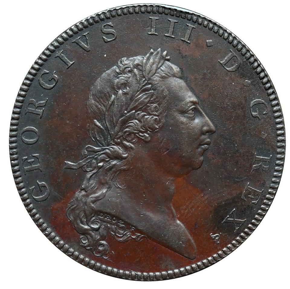 UK George III 1/2 Penny 1790 Bronzed Proof Pattern Peck-971 | eBay