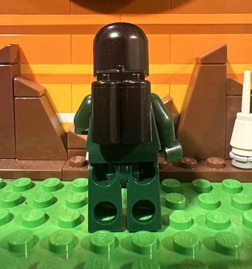 LEGO Classic Spaceman Dark Green With Black Space Helmet / Air Tank | eBay