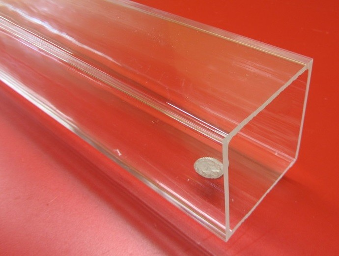 Acrylic Square Tube Clear Extruded 3.0" SQ x .125" Wall x 72" Length | eBay