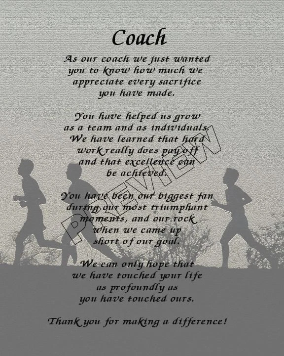 Coach Poems