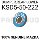 KSD550222 Genuine Mazda BUMPER,REAR LOWER KSD5-50-222 | eBay