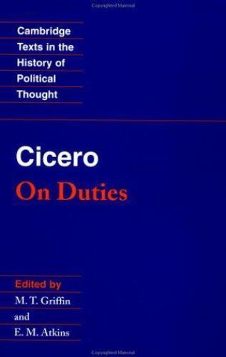 Cambridge Texts in the History of Political Thought Ser.: Cicero : On ...