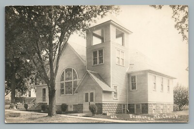 Methodist Episcopal Church BEAMAN Iowa RPPC Grundy County Antique Photo ...