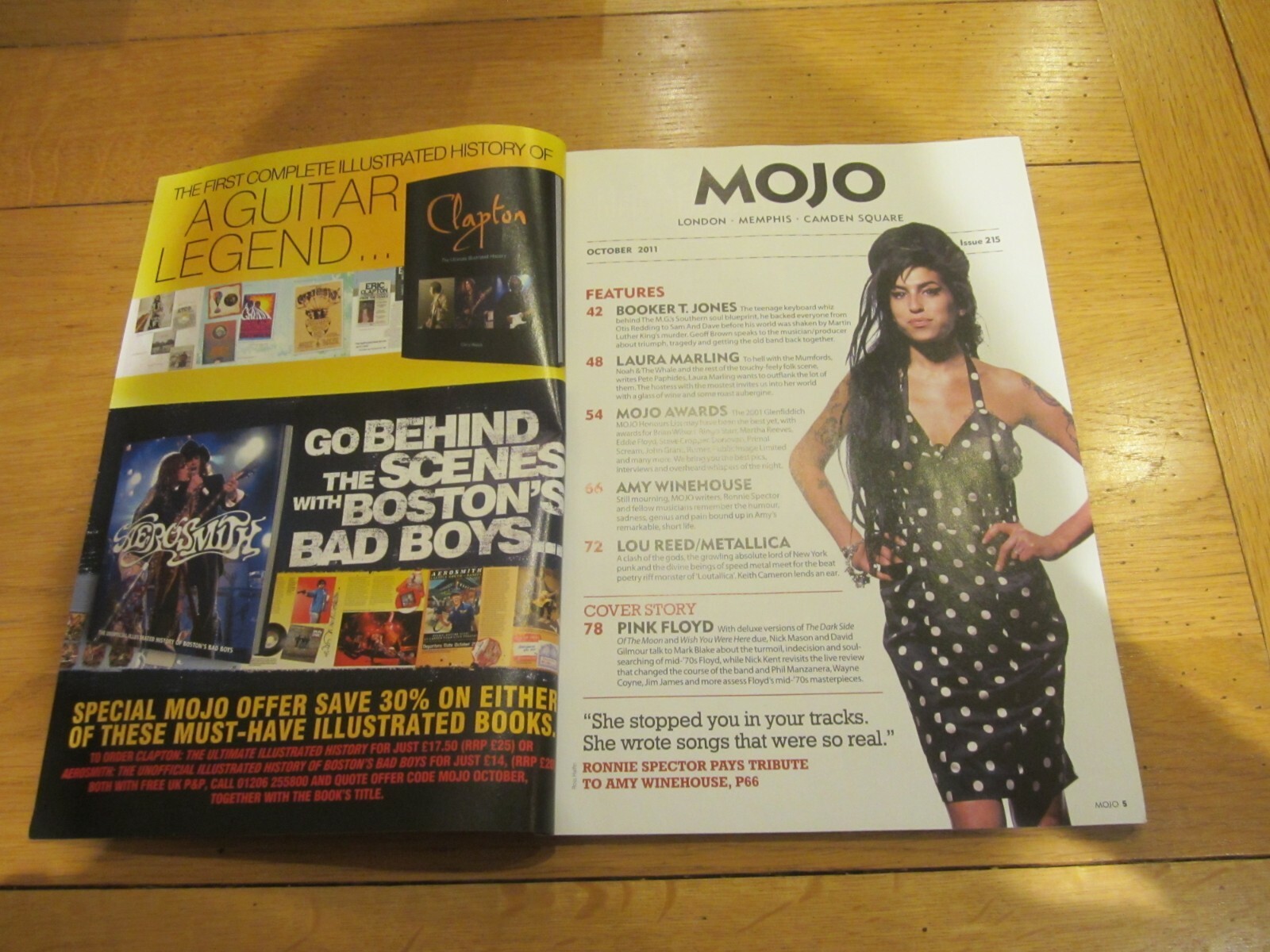 MOJO Music Magazine - No 215 Date 10/2011 - CD - PINK FLOYD Return to ...