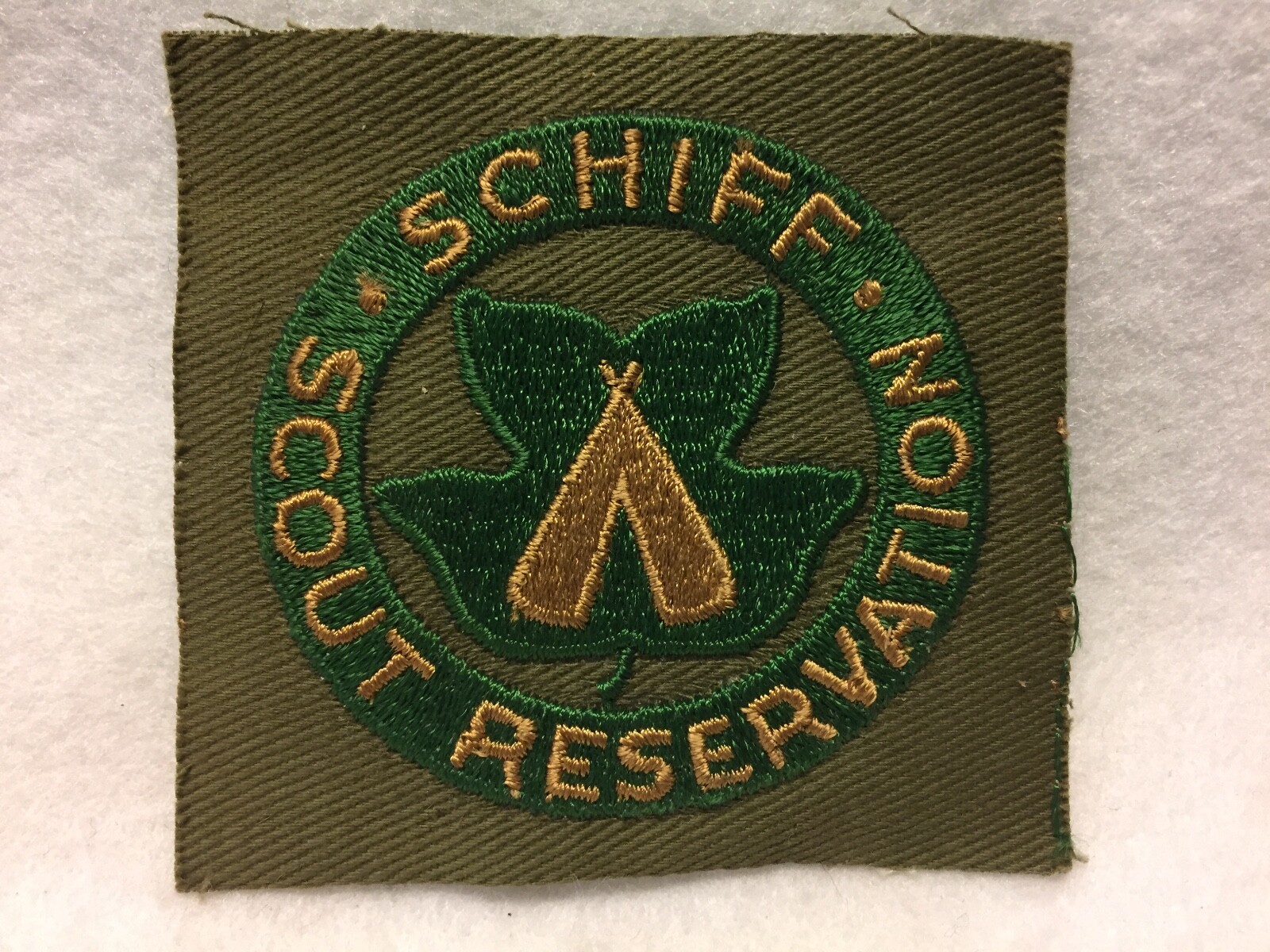 (b37) Boy Scouts- cut edge SCHIFF SCOUT RESERVATION patch | eBay