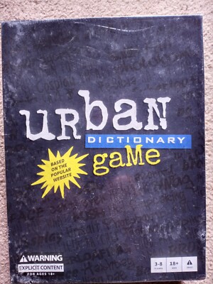 URBAN DICTIONARY The Party Board GAME of Slang (Ages 18+) 3-8 Players ...