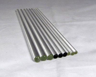 GLASS ROD - solid rod 9 Pieces BOROSILICATE PYREX 6,8 & 10mm lab mixed ...