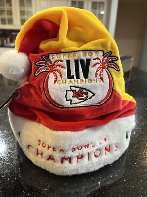 Kansas City Chiefs 2020 Super Bowl 54 Champions Plush Santa Hat | eBay
