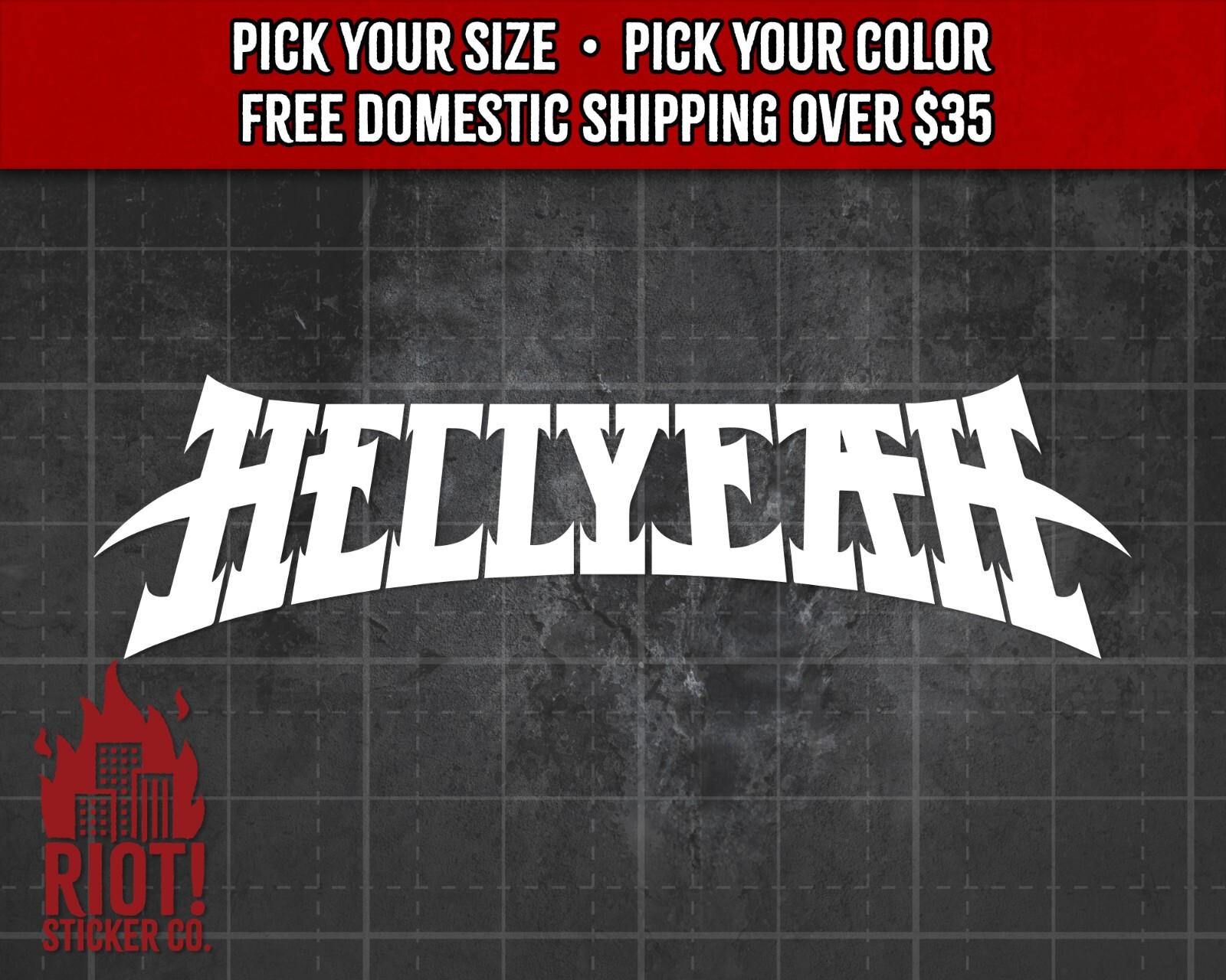 Hellyeah Decal for Car, Truck, Sticker for Laptop Heavy Metal Decal | eBay