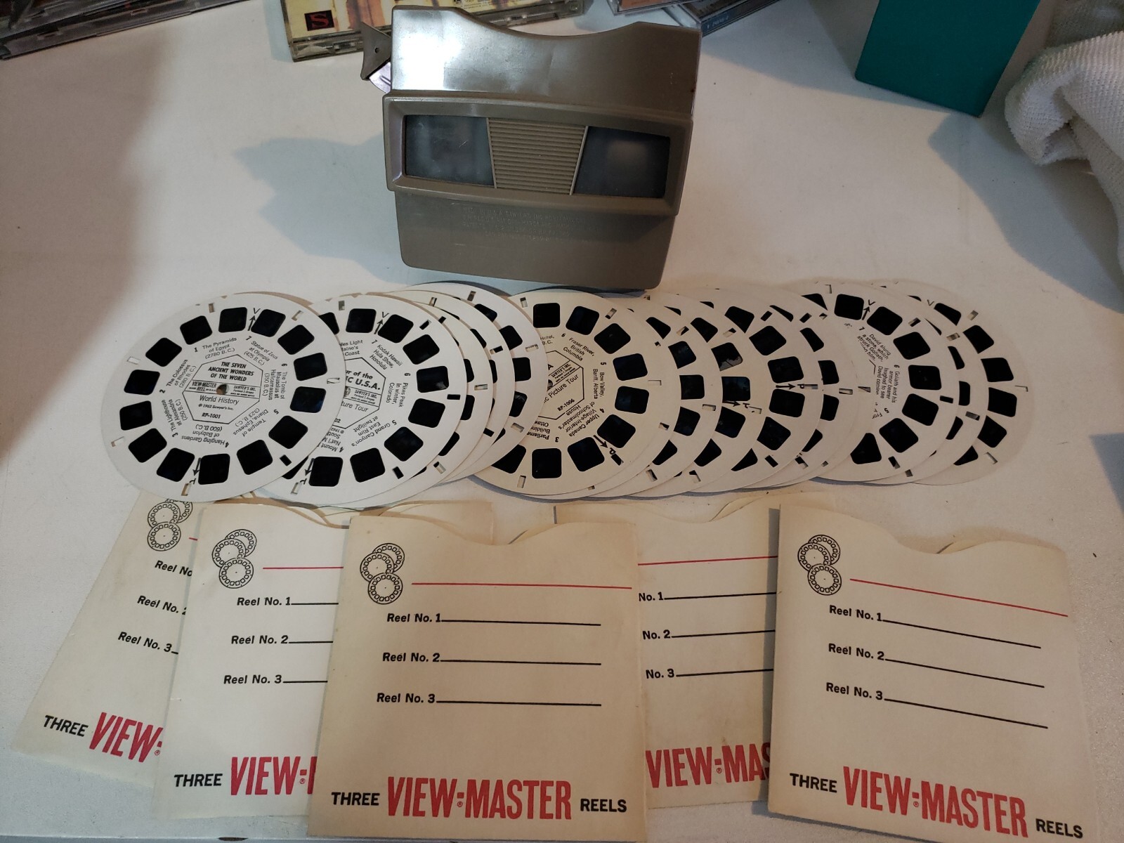 View Master RP-1001 to RP-1015, View-Master Theatre, Lot of 15 Reels w ...