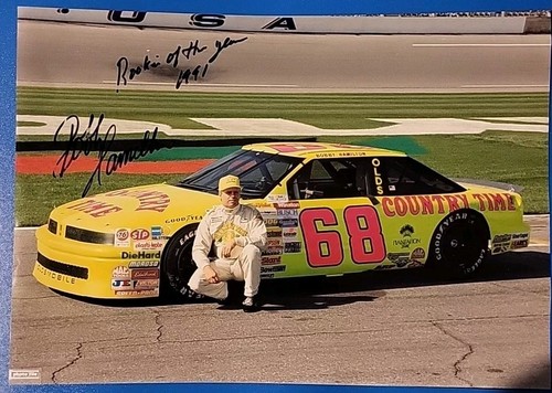 RARE! Bobby Hamilton autographed 1991 COUNTRY TIME Pic Rookie Of The ...
