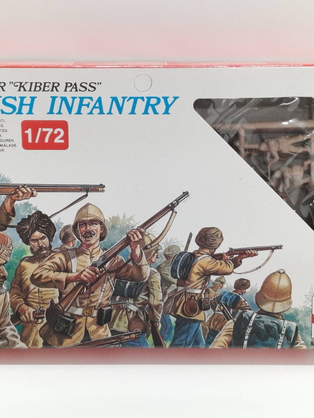 NEW Vtg ESCI 1/72 Scale Indian War Kiber Pass British Infantry Kit #232 ...