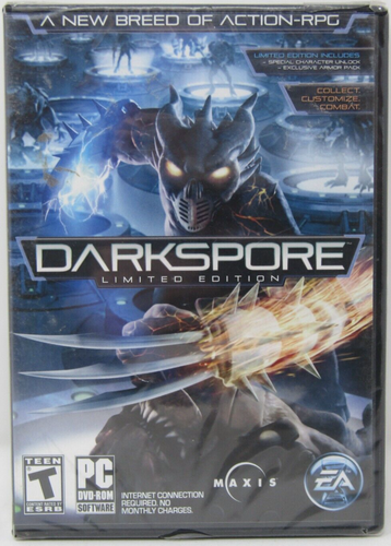 EA Games Darkspore Limited Edition PC DVD-ROM Sealed | eBay