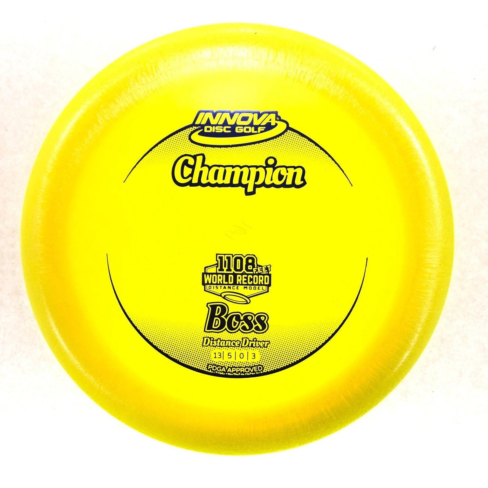 DISC GOLF INNOVA CHAMPION BOSS DISTANCE DRIVER RECORD 1108 FT 164g ...