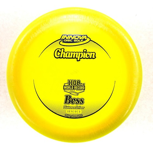 DISC GOLF INNOVA CHAMPION BOSS DISTANCE DRIVER RECORD 1108 FT 164g ...