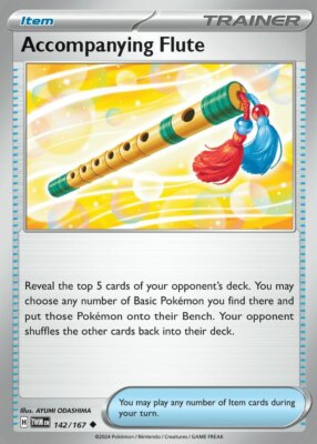 x4 Accompanying Flute - 142/167 - Uncommon Pokemon SV06 Twilight ...