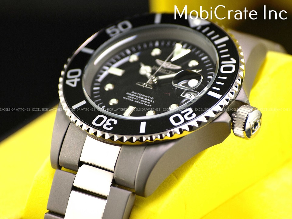 Invicta Men's 45mm SOLID TITANIUM Pro Diver AUTOMATIC NH35A 200m Watch ...
