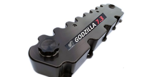 FORD SUPER DUTY 7.3 GODZILLA BPS BILLET VALVE COVER EMBOSSED METAL ...