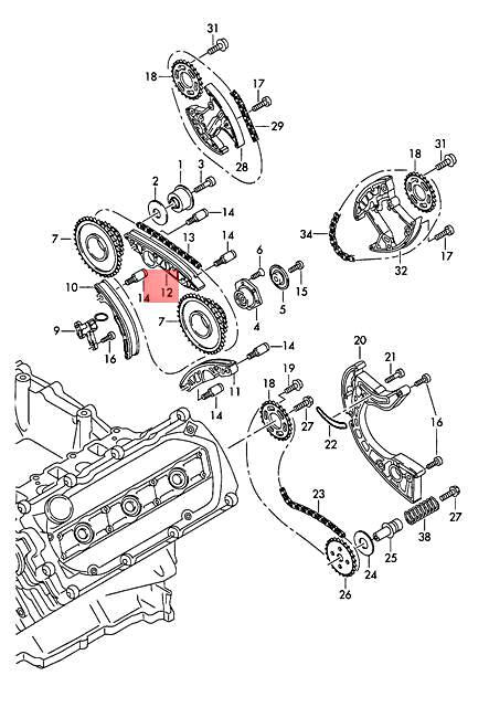 Guide Rail upper AUDI VW Audi A4 Wagon S4 Cabrio quattro 059109469E | eBay