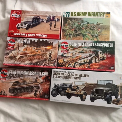 Airfix WW2 Vehicles 1:76 X 6 Kits | eBay UK