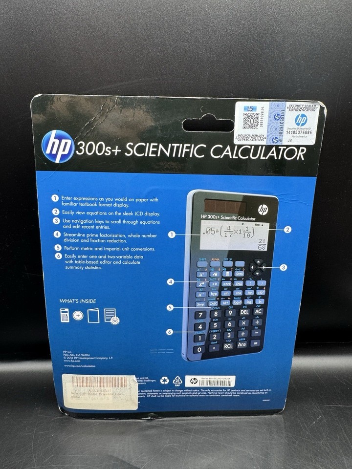 HP 300S+ Scientific Calculator w/ Case - Brand New Sealed | eBay