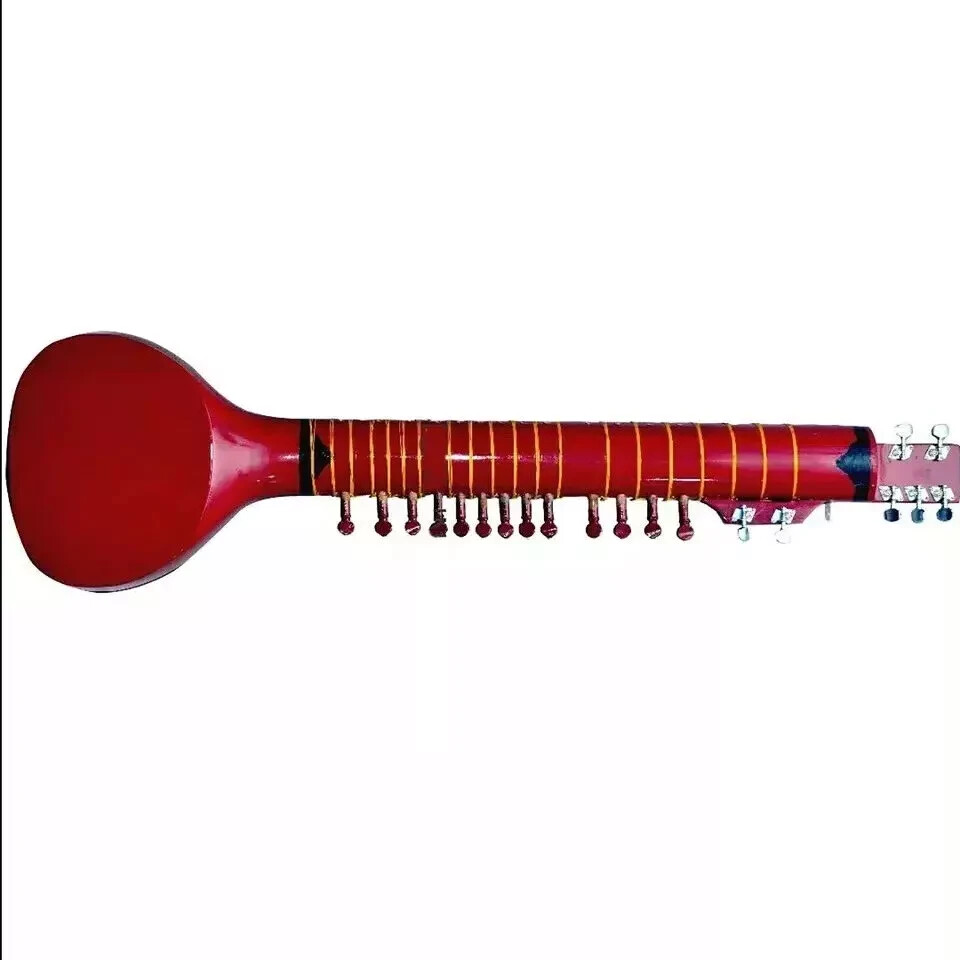 HIGH SOUND QUALITY INSTRUMENT TUN WOOD HAND PAINT TRAVEL ELECTRIC SITAR ...