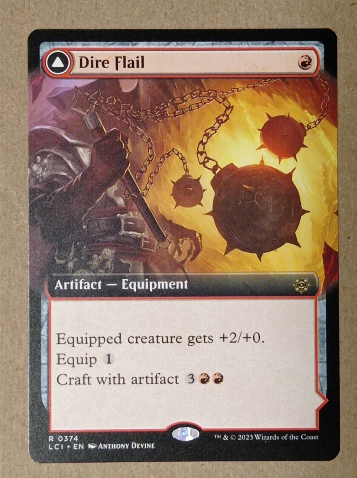 4x MTG Card - Dire Flail - 374 - The Lost Caverns of Ixalan - NM | eBay