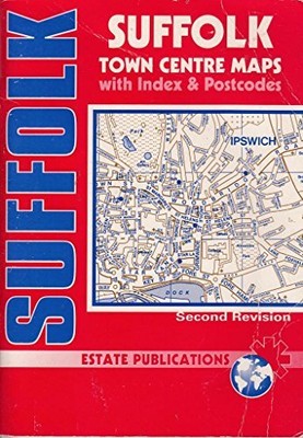 Suffolk: Town Centre Maps With Index And Postcodes (County Red B | eBay