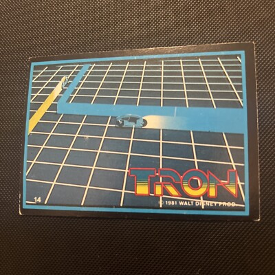 1981 tron trading cards don russ walt disney card #14 | eBay