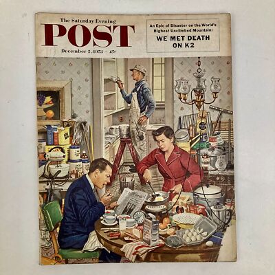 Saturday Evening Post Magazine December 3 1953 Dohanos No Label GD ...