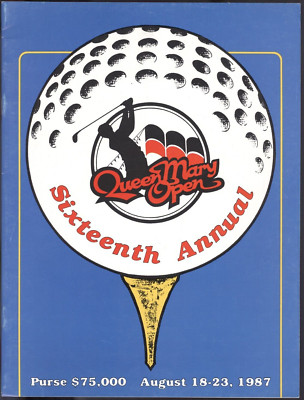 1987 Queen Mary Open Golf Tournament Program: Mike Miles Victory | eBay