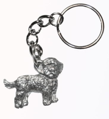 Cockapoo Dog Keychain Keyring Harris Pewter Made USA Key Chain Ring | eBay