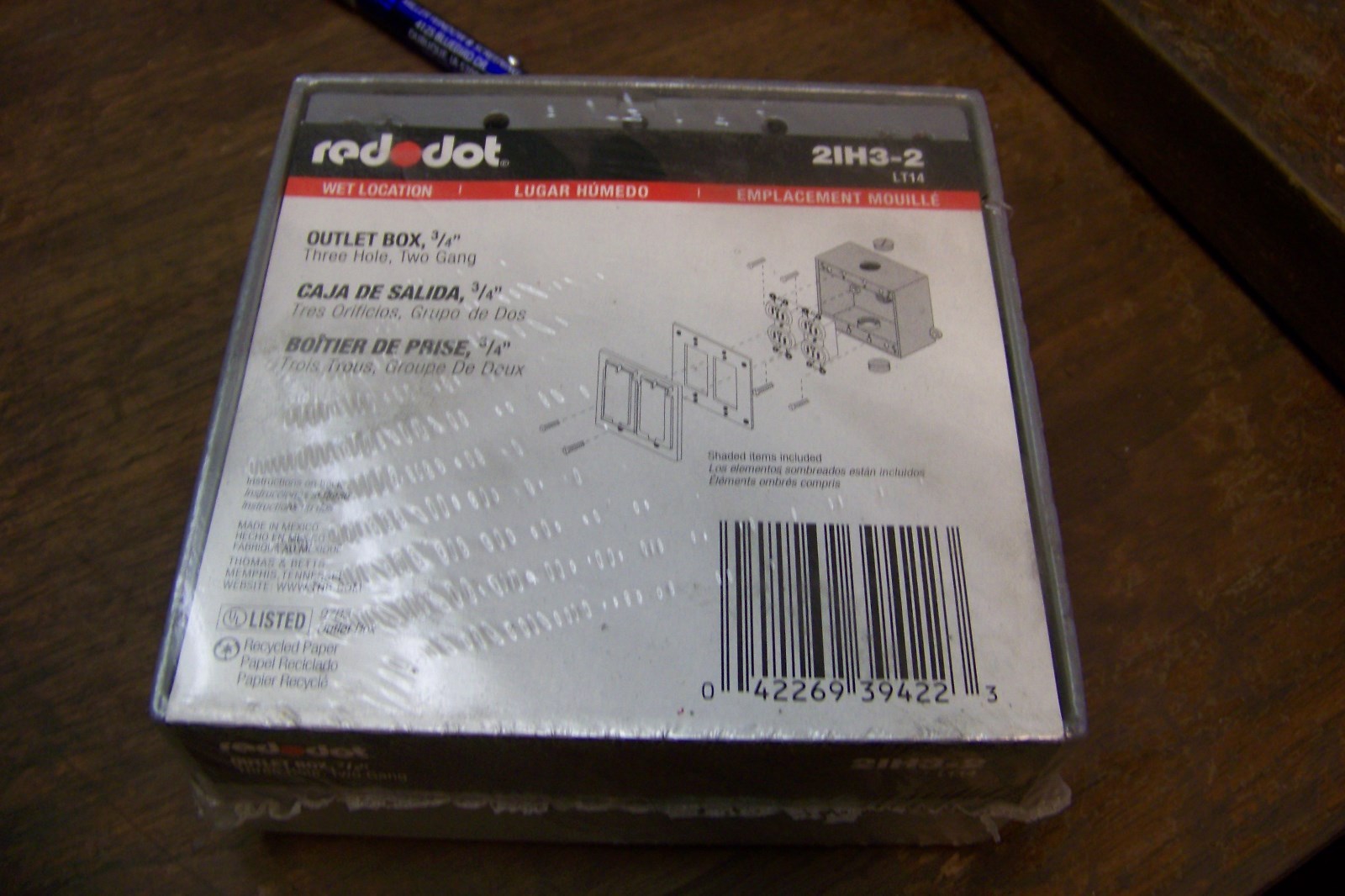 new thomas betts R-DOT 2IH3-2 2G RT BOX W/3 3/4HUBS | eBay