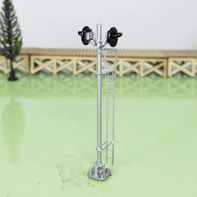 1 x HO scale model railroad searchlight signal steel 3-colors opposite ...